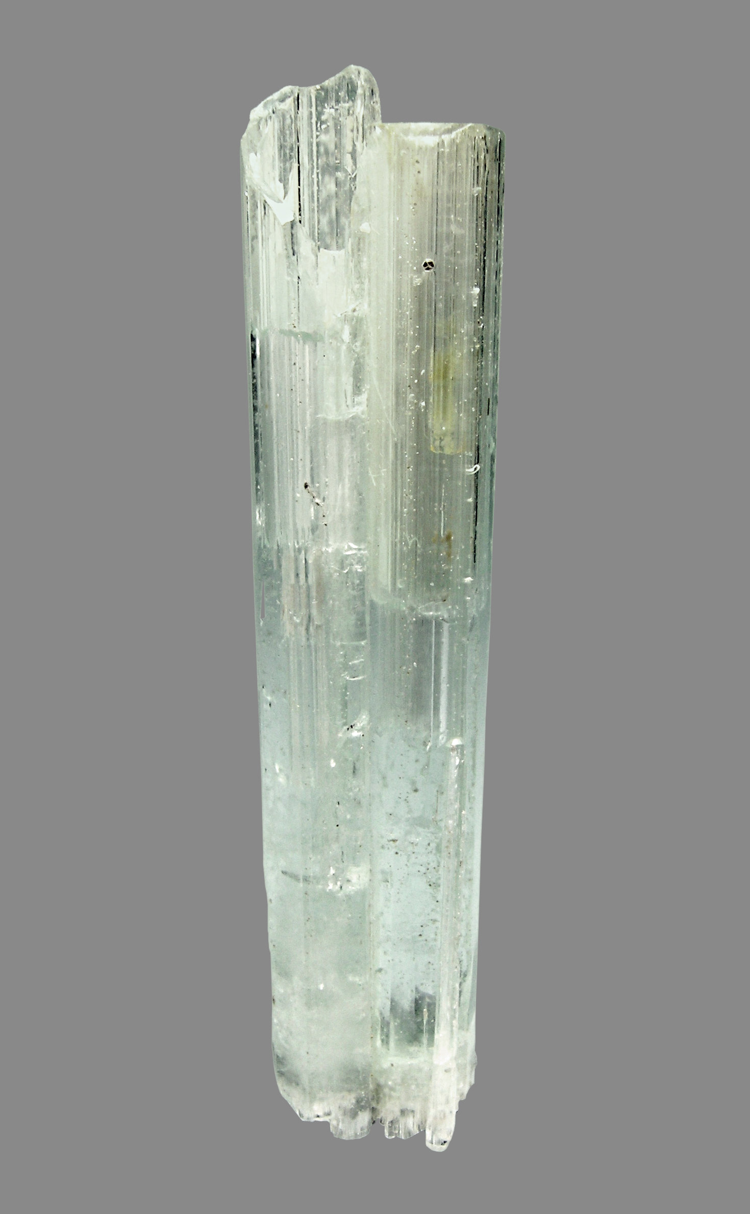 Doubly terminated Beryl (variety aquamarine) - Medina, Minas Gerais ...
