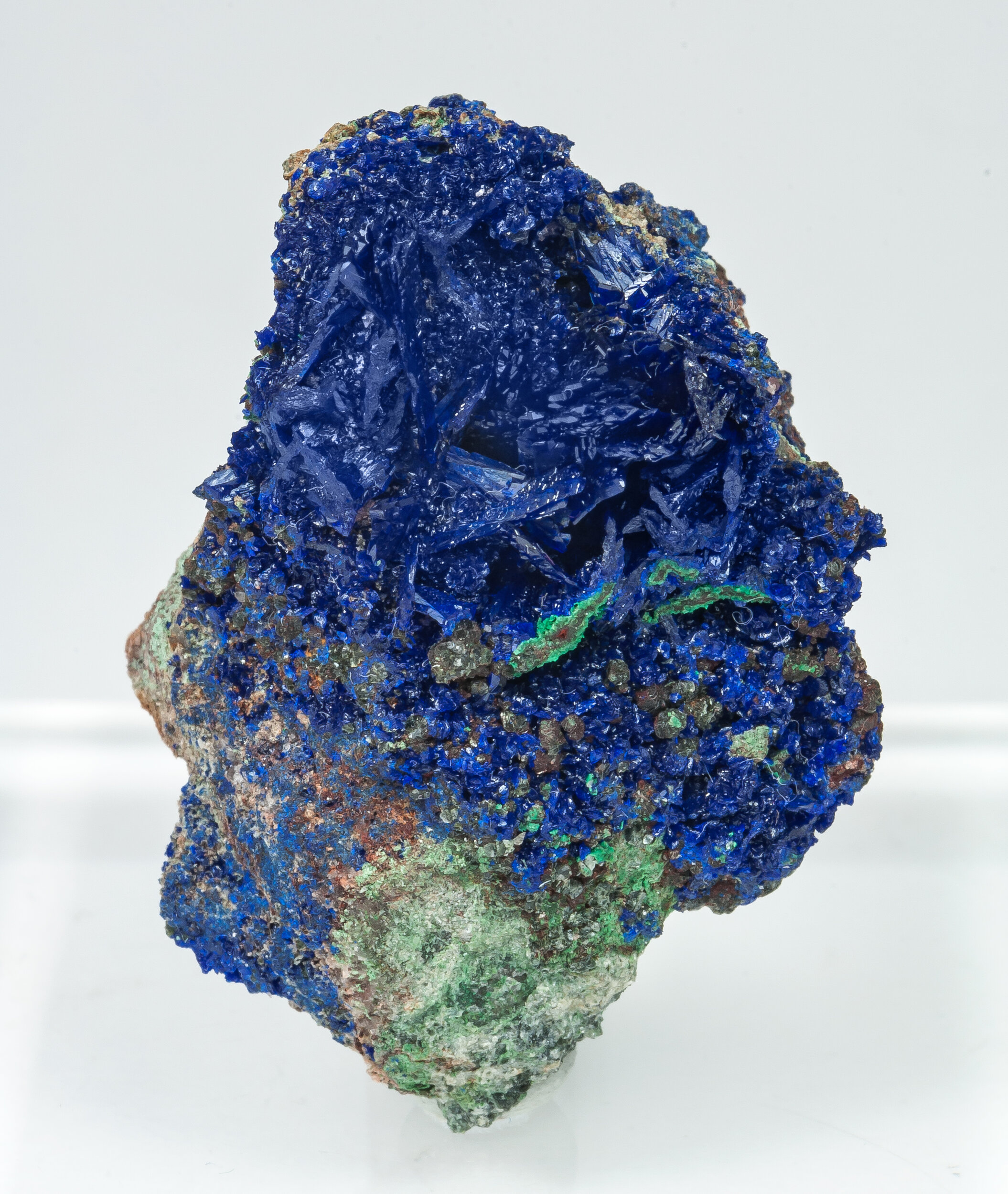 Azurite - Tazalarht mining area, Taroudant Province, Souss-Massa Region ...
