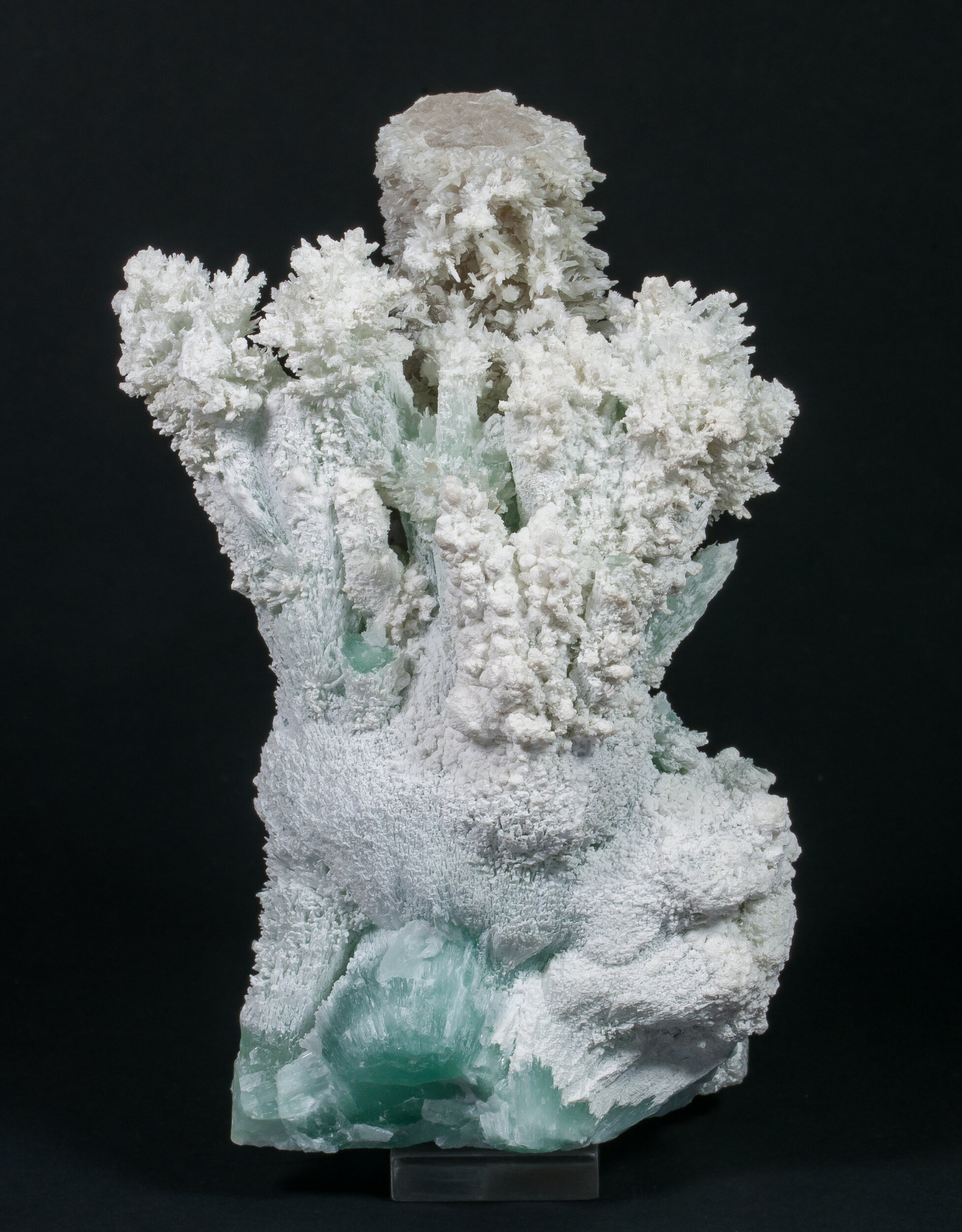 Calcite (variety Cu-bearing calcite) - Santa Isabel Mine, De Enmedio ...