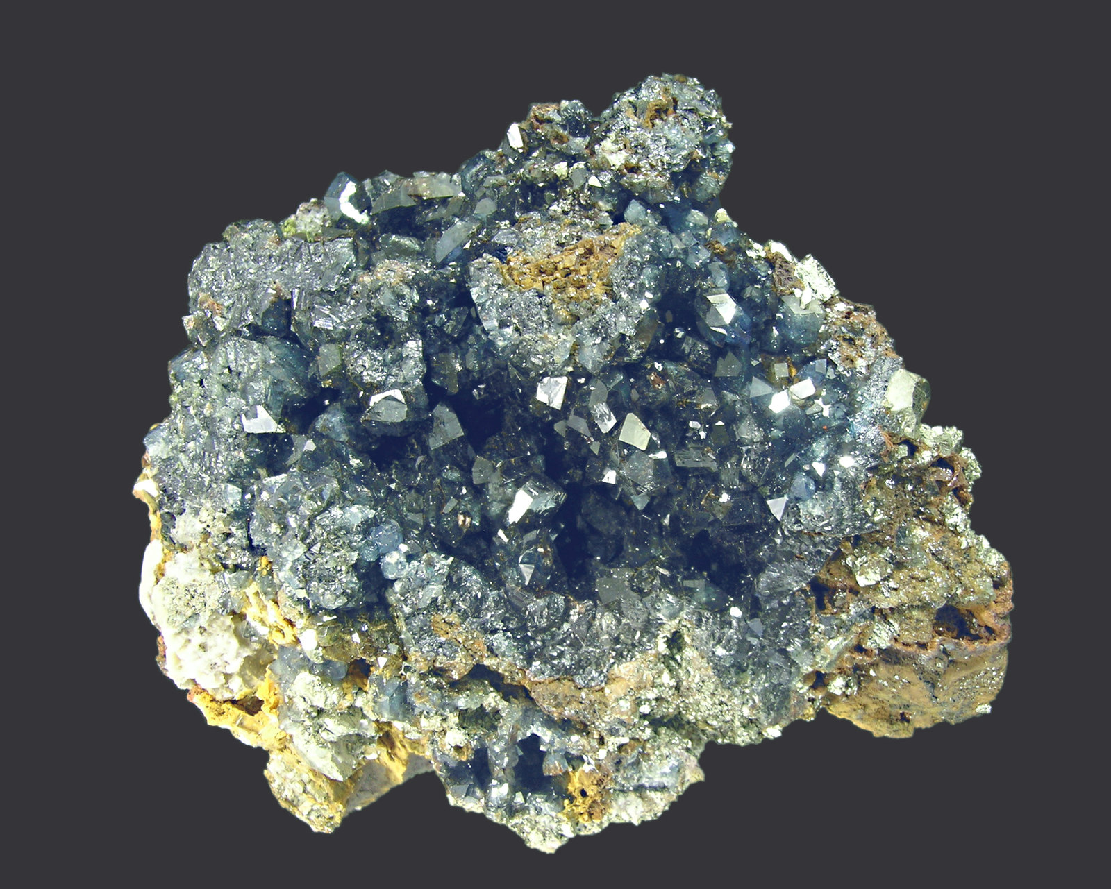 Scorodite with Pyrite - Pingtouling Mine, Liannan, Sanjiang, Guangdong ...