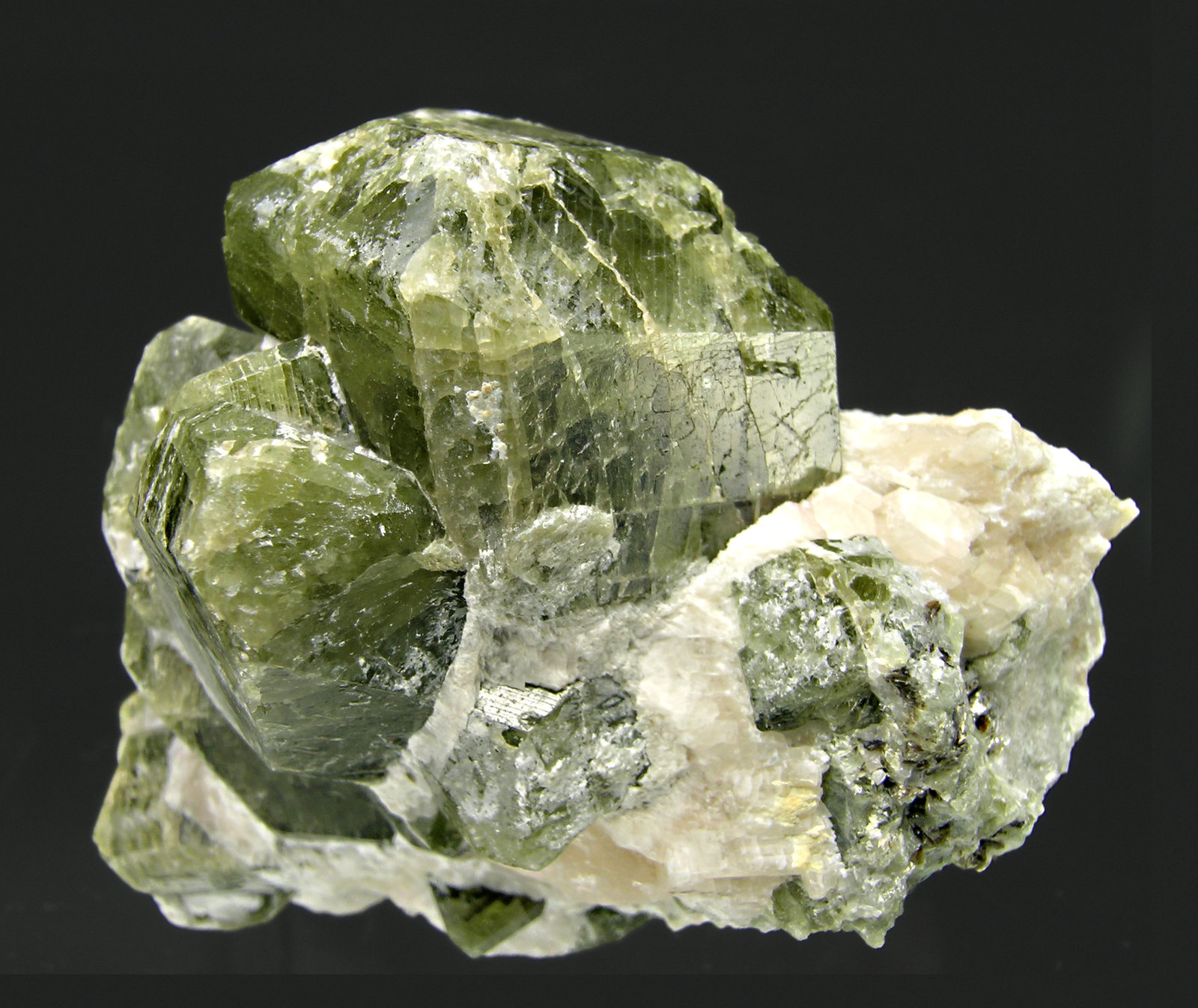 Diopside with Calcite - Bird's Creek, Bancroft district, Hastings ...