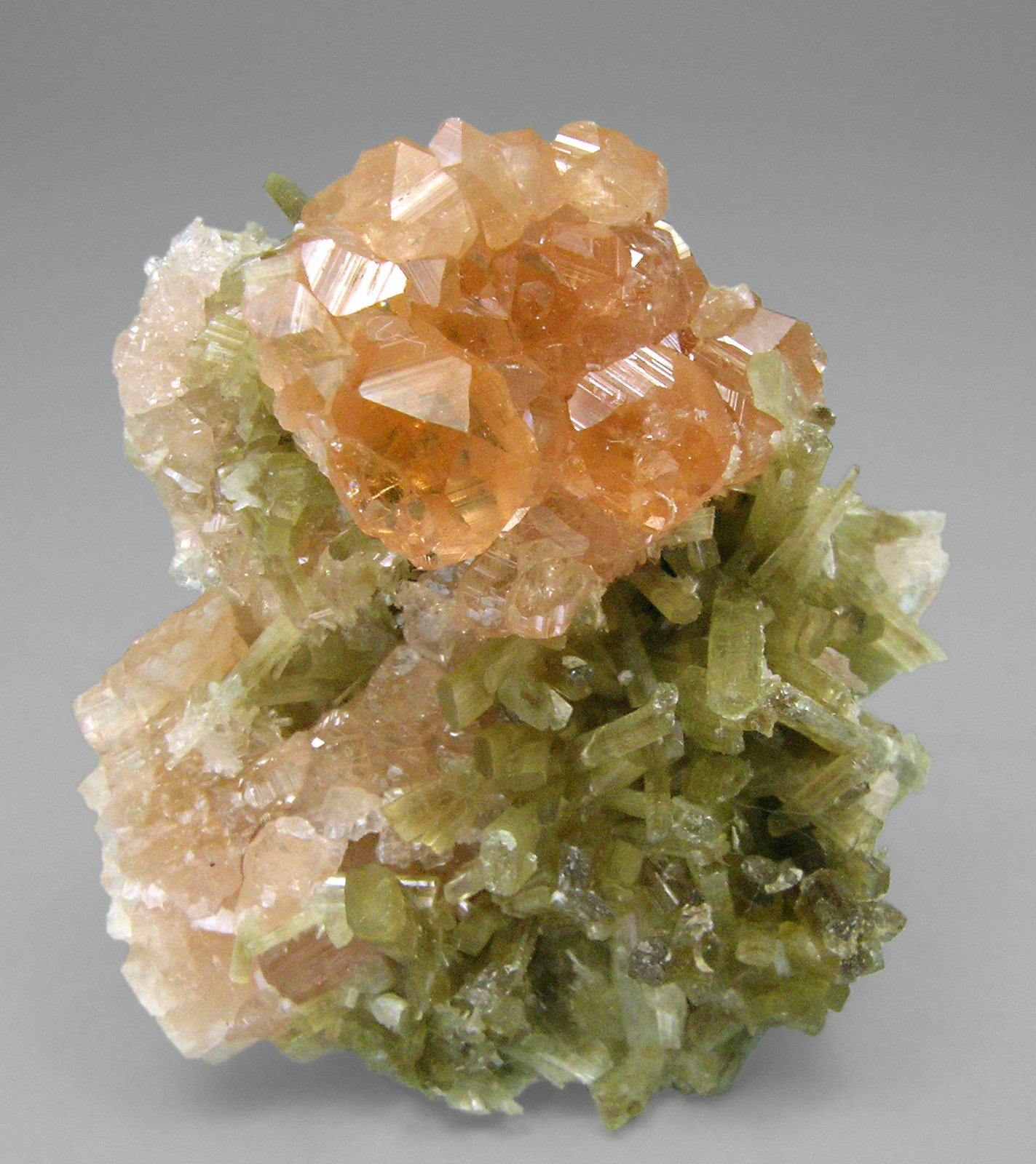 Grossular (hessonite) with Vesuvianite - Jeffrey Mine, Asbestos, Les ...