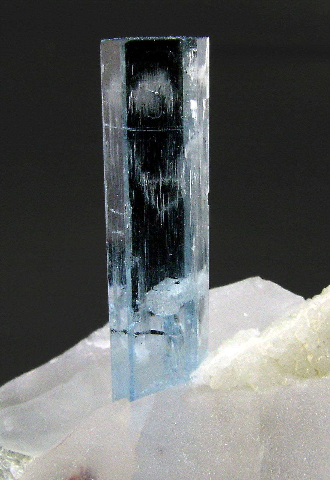 Beryl (variety aquamarine) with Quartz, Albite, Schorl, Garnet and ...