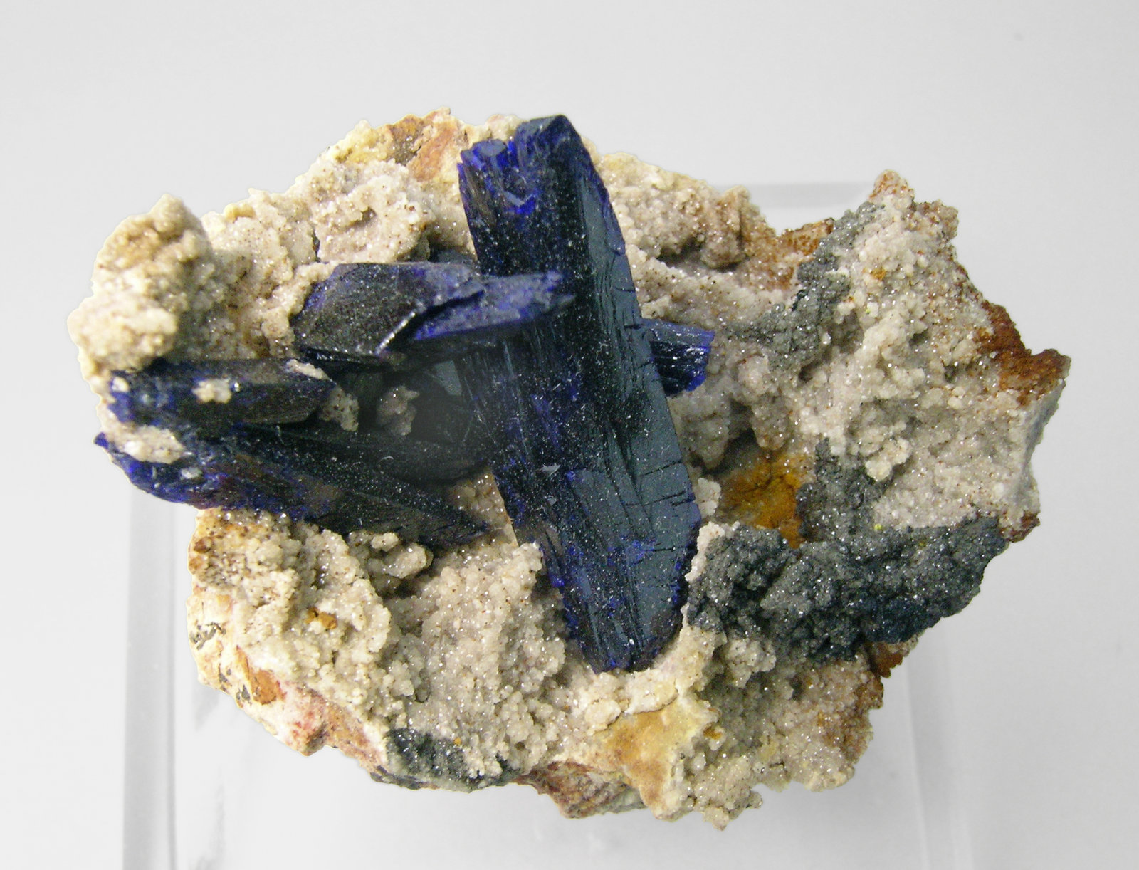 Azurite - Kerrouchen, Khénifra Province, Beni Mellal-Khenifra Region ...