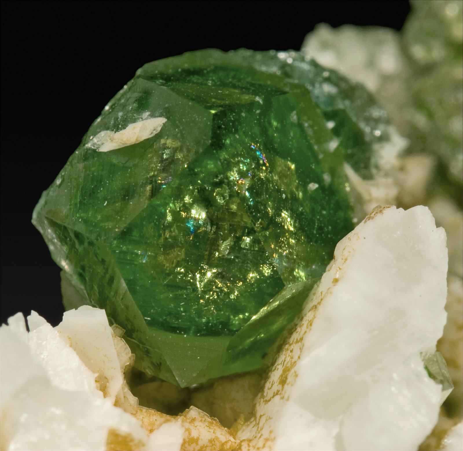 Grossular with Pectolite - Jeffrey Mine, Asbestos, Les Sources RCM, Estrie, Québec Canada ...