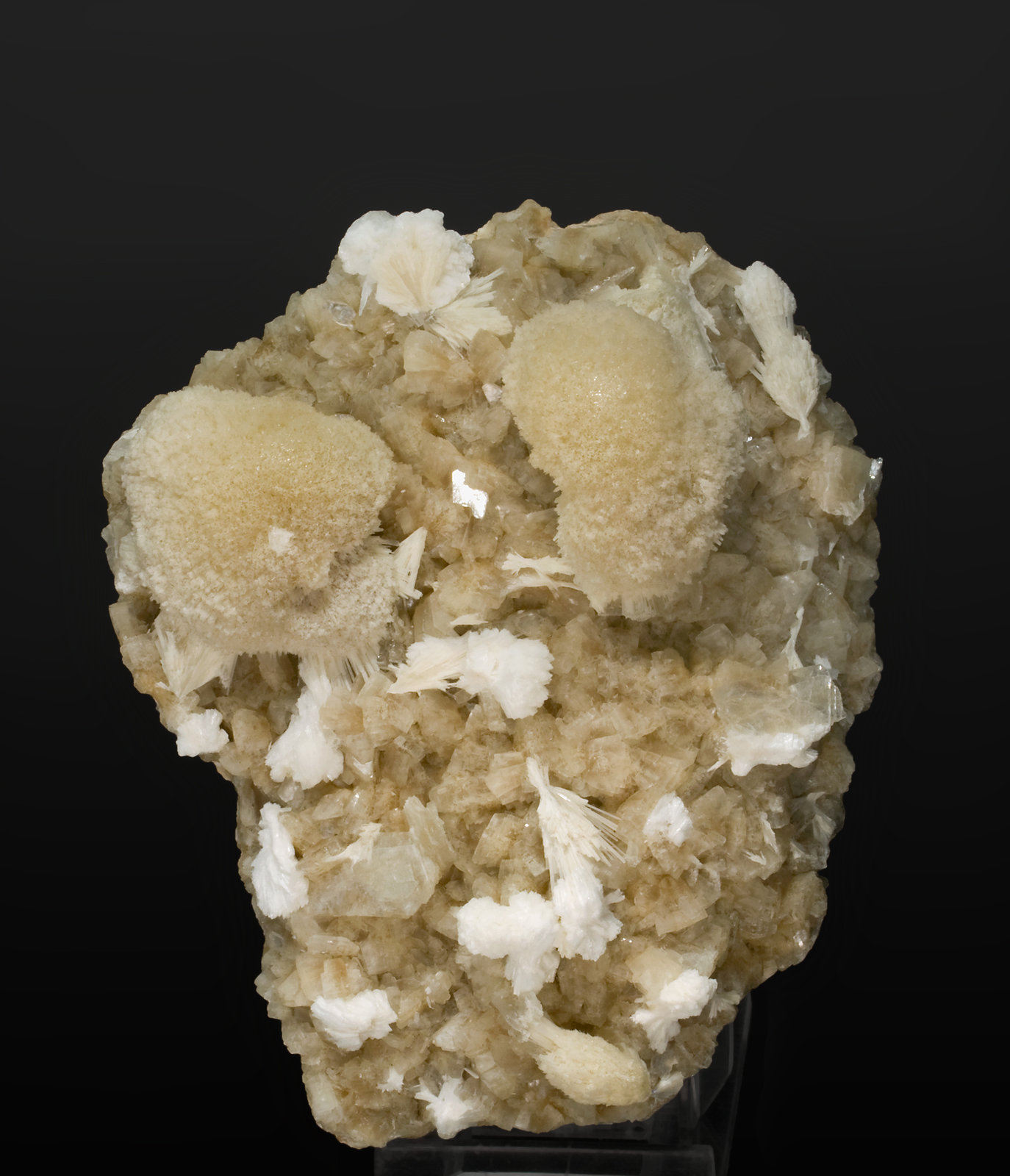 Mesolite with Heulandite-Ca and Laumontite - Kannad, Aurangabad ...