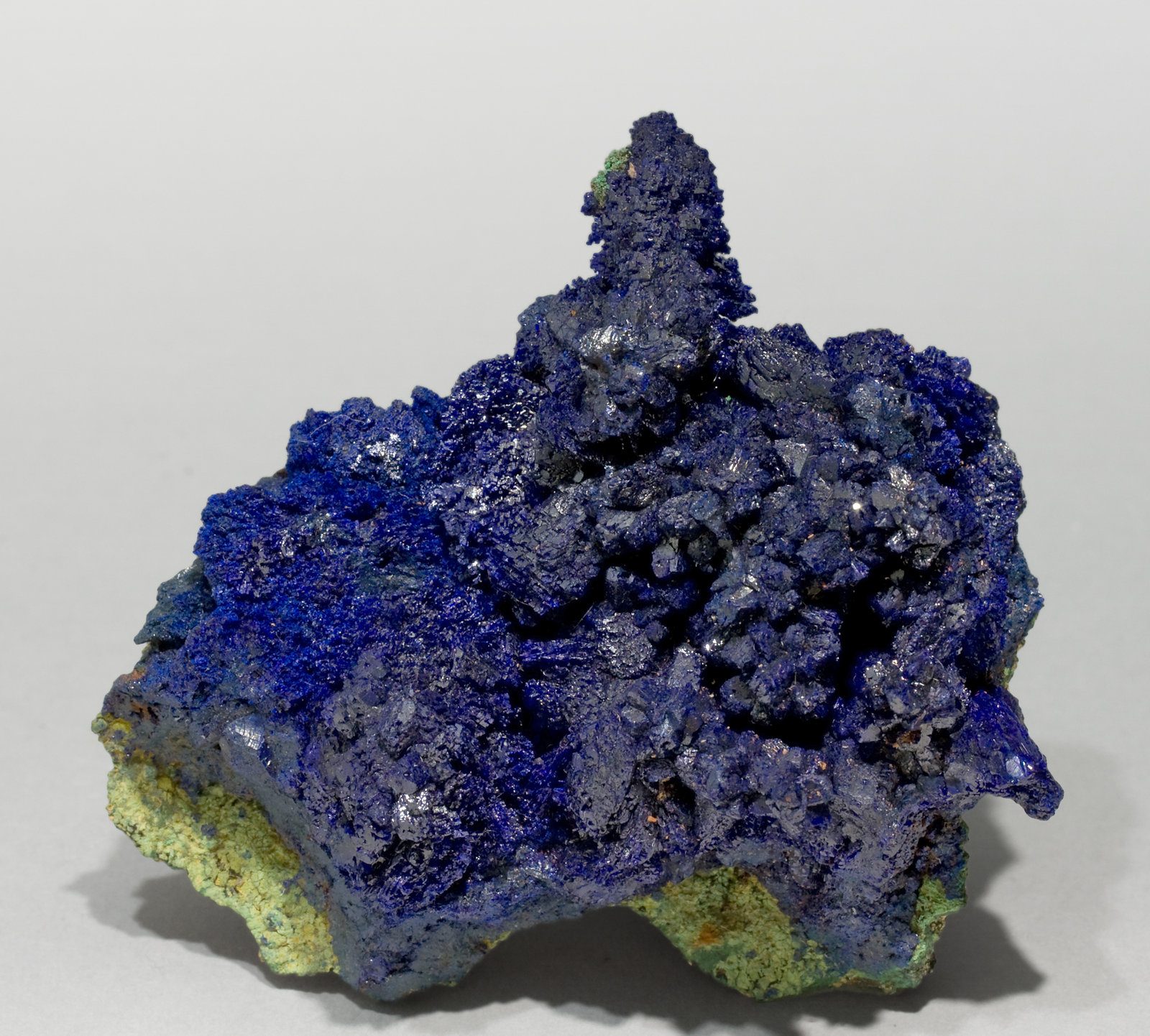 Azurite with Malachite - Bou Beker, Touissit-Bou Beker mining district ...