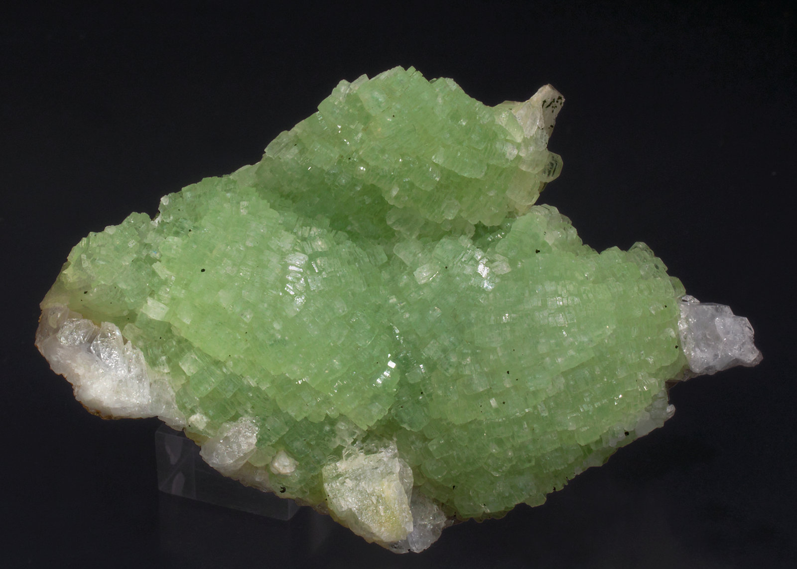 Prehnite with Quartz - Jebel Melh, Bou Arfa, Figuig Province, Oriental ...