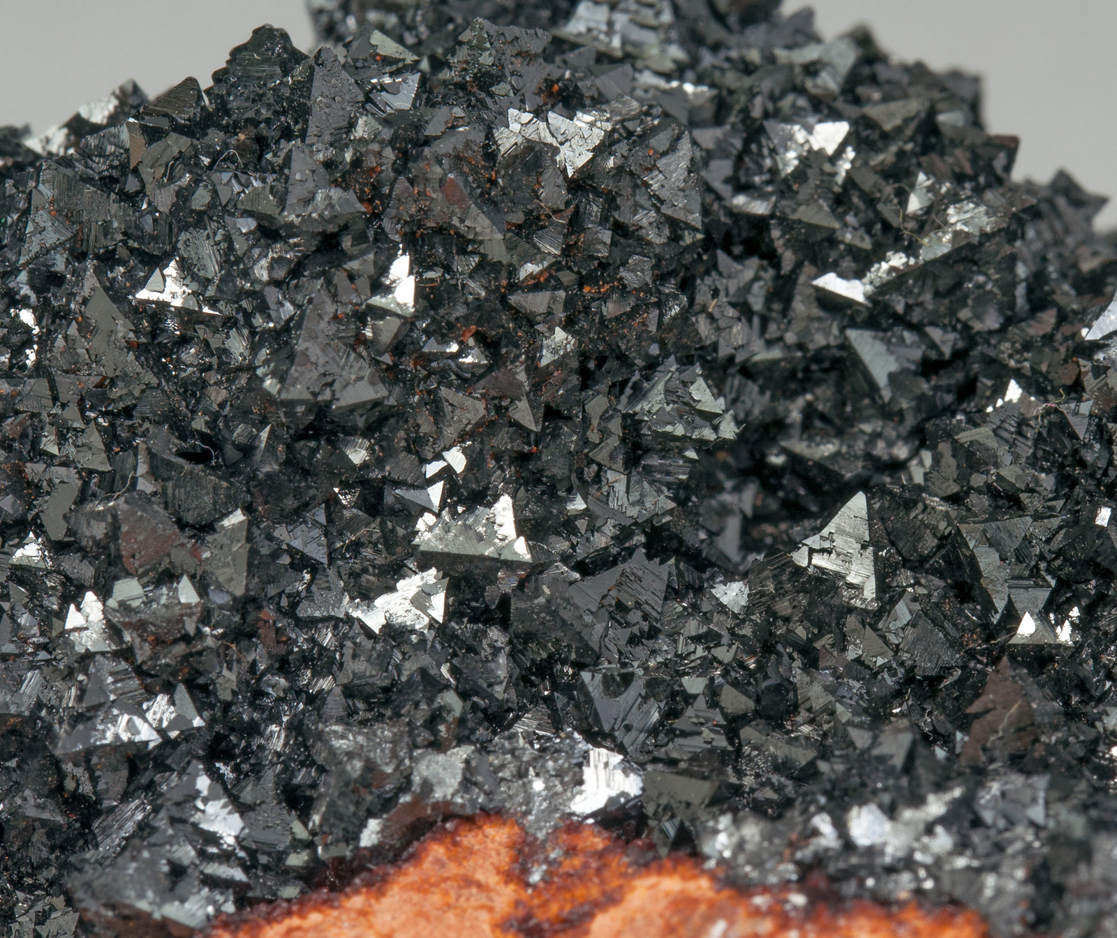 Hausmannite with Celestine - N'Chwaning II Mine, N'Chwaning mining area ...