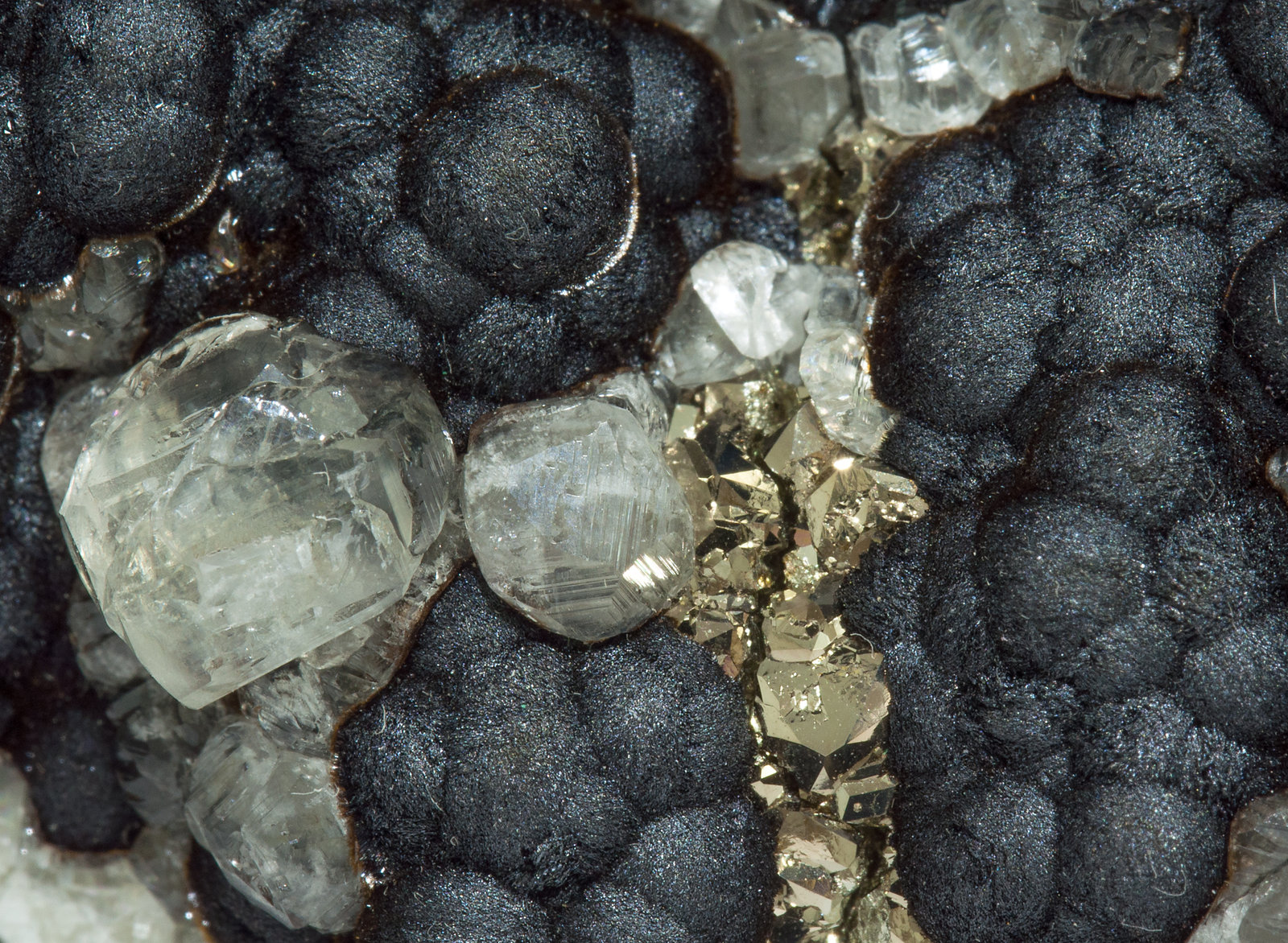 Goethite with Calcite and Pyrite - China | Fabre Minerals