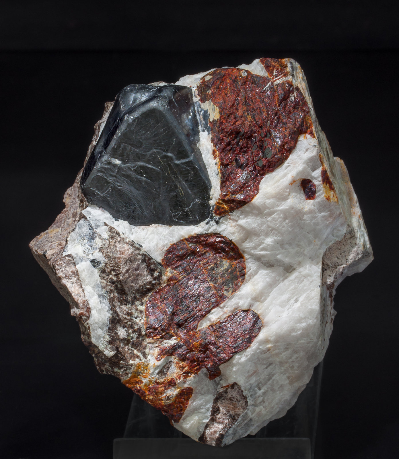 Franklinite with Zincite and Calcite - Franklin, Franklin Mining ...